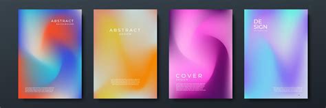 Premium Vector Blurred Backgrounds Set With Modern Abstract Blurred