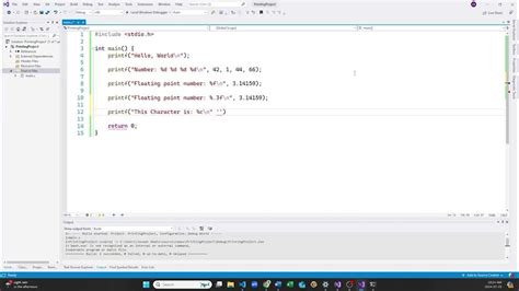 C Programming Printing Chars Youtube