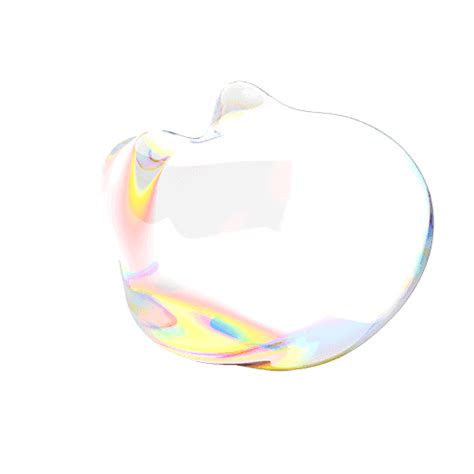 Shapefest™ Glass Prism Floating Blobs 3d Illustrations