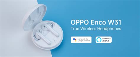 Oppo Enco W31 Bluetooth Truly Wireless in Ear Earbuds with Mic (White ...
