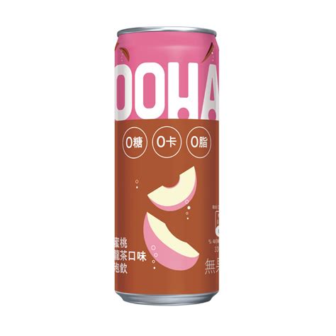 Ooha氣泡飲水蜜桃烏龍茶口味330ml 家樂福線上購物
