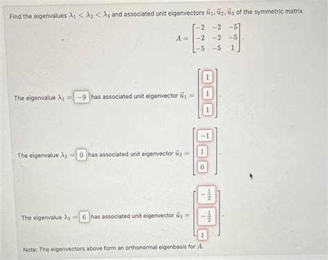 Solved Find The Eigenvalues λ1
