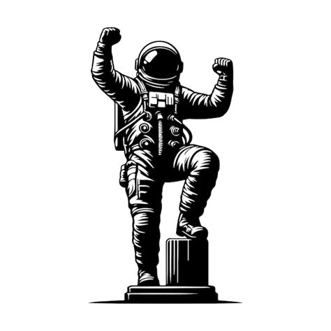 Premium Vector Astronaut Silhouette Vector