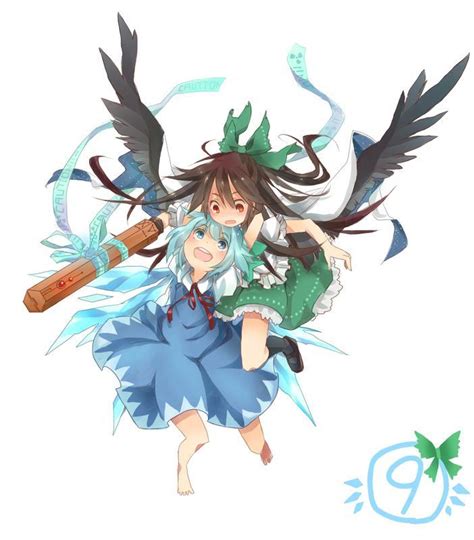 東方画像・壁紙まとめ ~毎日更新 ⑨月⑨日⑨時⑨分間に合った？東方 霊烏路空 チルノ