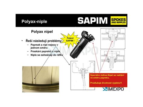 Nipl Sapim Polyax Secure Lock Alu 14mm černé Pepebike