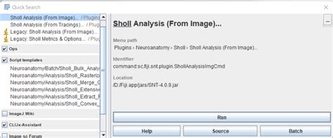 I Cant Find Sholl Analysis In Analysis Or Plugins Even I Re