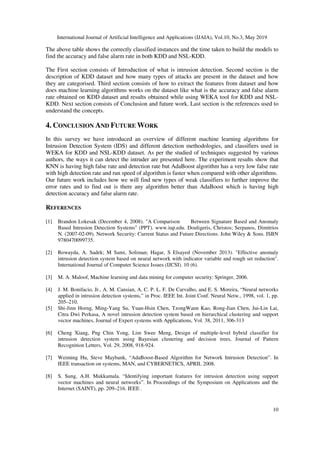 A Survey On Different Machine Learning Algorithms And Weak Classifiers Based On Kdd And Nsl Kdd