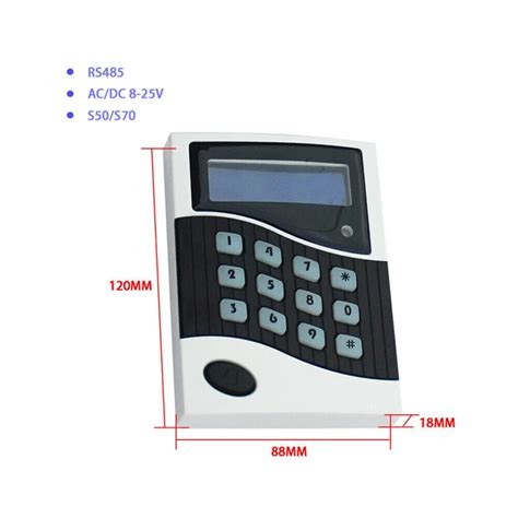 Rs485 Networking 2k User Em Rf Keypad Lcd Wg26 Reader 1 Door Sccess Controller Eur 44 32