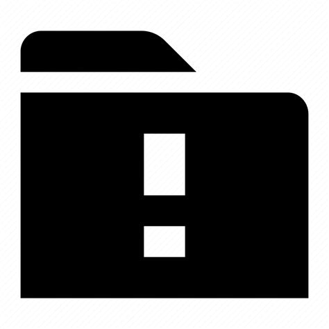 Alert Caution Directory Error Folder Folio Warning Icon