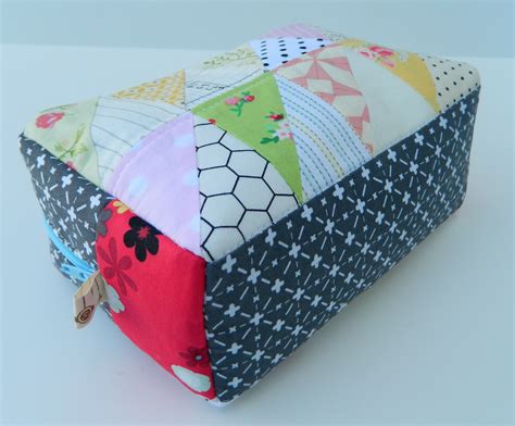 Sotak Handmade Triangle Patchwork Box Pouch