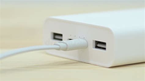 Connecting And Unplugging Usb Type C Cable To Power Bank Stock Video Video Of Type Equipment