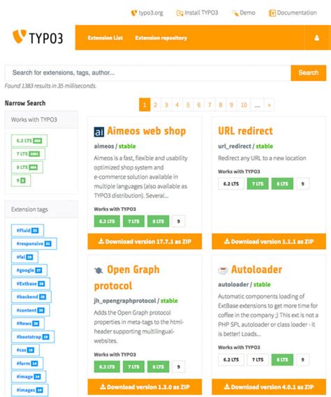 Das Neue Typo Extension Repositiory T Premium Internetagentur