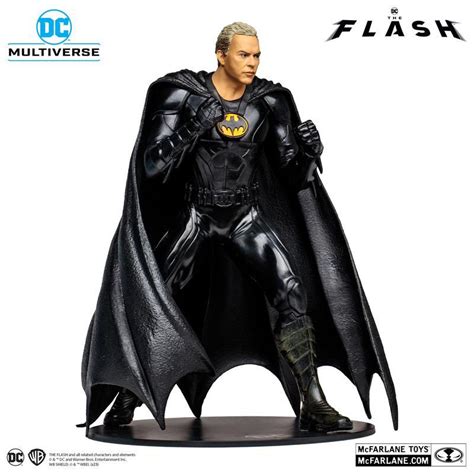 First Look At Michael Keatons Unmasked Batman In The Flash Movie Merch