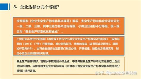 Ppt 【课件】企业安全标准化创建及复评培训（62页） 知乎
