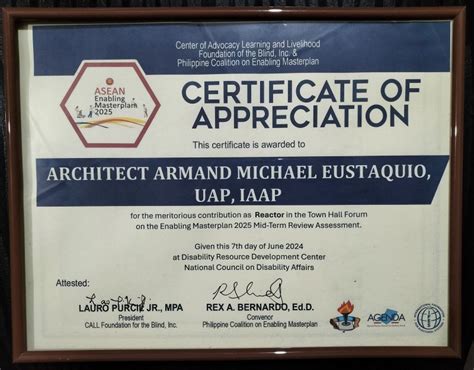 Arch Armand Michael Eustaquio Uap Iaap On Linkedin Thank You To Kuya Lauro Purcil Jr Mpa