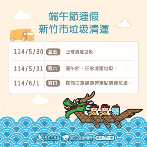 端午節三天連假 新竹市垃圾清運不打烊 民生電子報