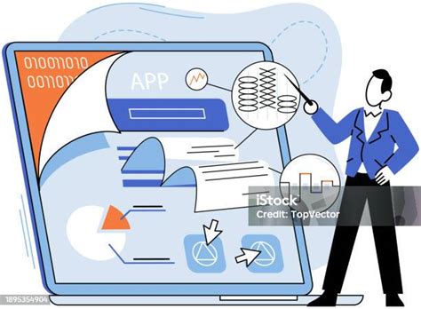 application testing metaphor vector application testing meticulous