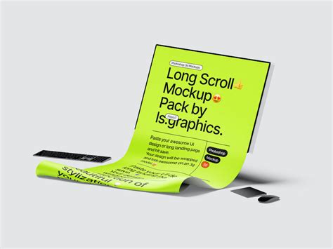 Dynamic Long Scroll Mockup Presentation Digital Showcase Lsgraphics