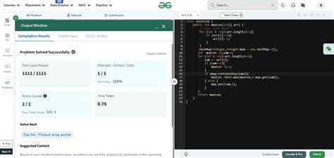 solved gfg daily challenge with java sakshi shukla posted on the topic linkedin