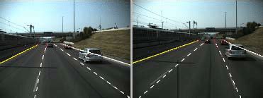 Shows A Road Geometry Extraction Result Of Arvee The Extracted Lane