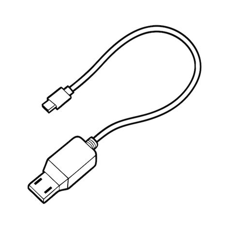 Premium Vector USB Cable Vector Illustration