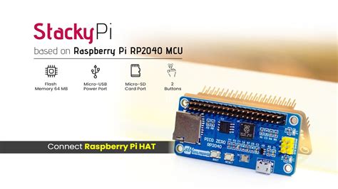 Stackypi Based On Raspberry Pi Rp2040 Mcu Youtube