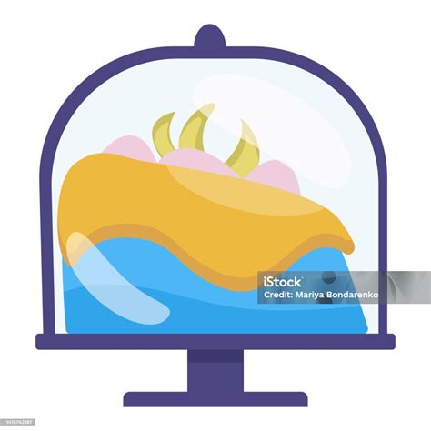 흰색 배경에 고립 된 접시에 채우는 신선한 파이 클로즈업 벡터 일러스트 레이 션 건강한 식생활에 대한 스톡 벡터 아트 및 기타