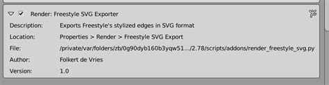 FreeStyle SVG Export Basics Interface Blender Artists Community