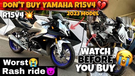 R15v4 2023💥 Loud Exhaust😍⚡️ R15 Power⚡️ Rash Ride😈 Shakthi