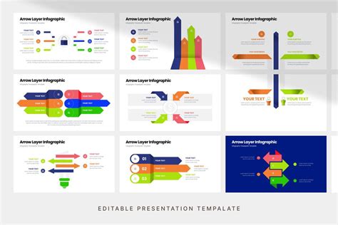 Arrow Layer Infographic Powerpoint Template Presentation Template