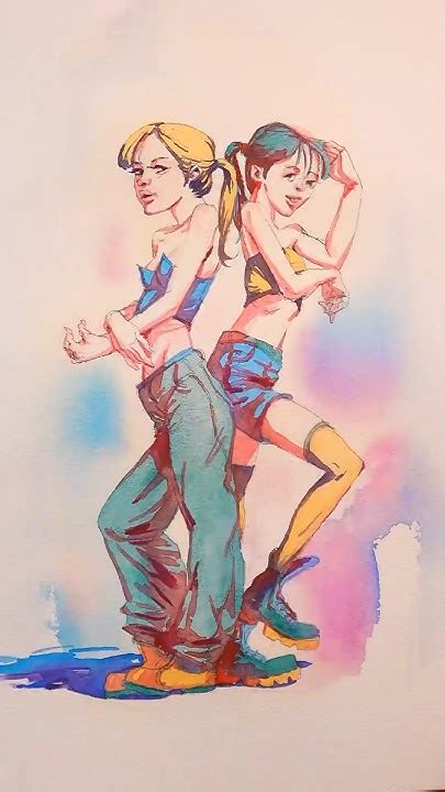 트렌디한 여자 그리기 Drawing Youtube