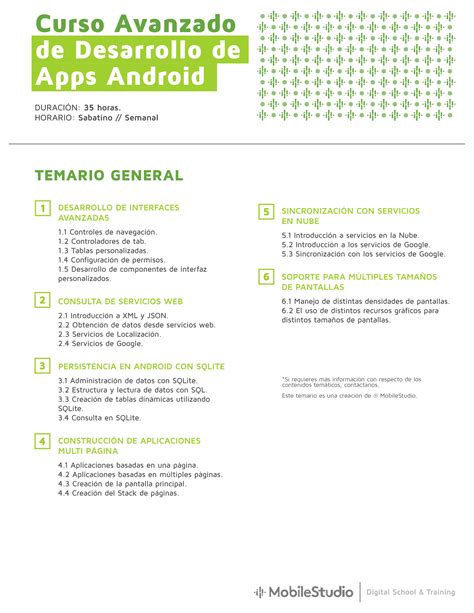 Curso de Android avanzado de desarrollo de apps móviles