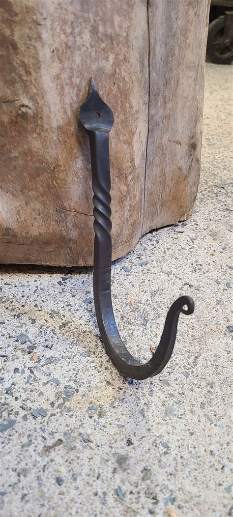 Large Hand Forged Heavy Duty Extra Durable Hooks Rot Iron Pack Of 20 Etsy