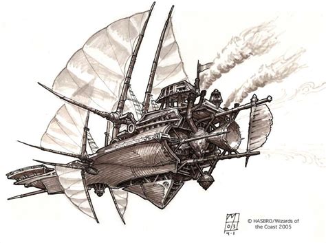 Character Design References™ Steampunk Ship Steampunk Vehicle Steampunk Artwork Steampunk