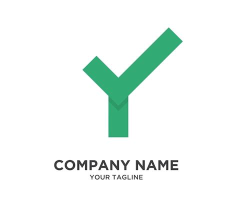 체크리스트 간단한 로고 디자인 템플릿 프리미엄 벡터