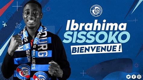 Ibrahima Sissoko Arrive Racing Club De Strasbourg Alsace