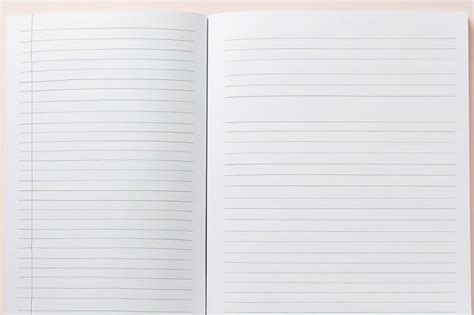 Premium Photo Notebook Margin Background With Copy Space