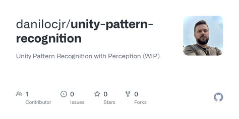 github danilocjr unity pattern recognition unity pattern recognition