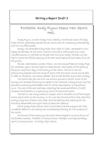Writing Reports And Articles In The Gcse English Language Exam