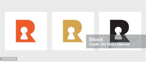 문자 R 키 홀드 로고 디자인 잠긴 아이콘 보안 보호 안전 기호 벡터 템플릿 알파벳 R에 대한 스톡 벡터 아트 및 기타 이미지 알파벳 R 로고 아이콘 Istock