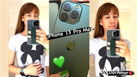 Iphone 13 Pro Max Alpine Green💚 Unboxing Accessories Doramor Youtube