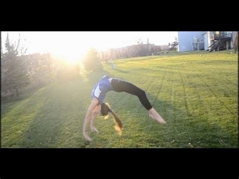 How To Do A Roundoff Back Handspring Back Handspring YouTube