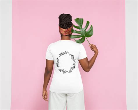 Floral Wreath Svg Bundle Botanical Circle Frame Wedding Garland