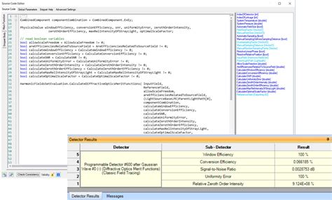 Programming A Detector For Diffractive Optics Merit Functions