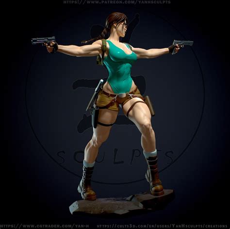 Lara Croft Tomb Raider Digital Stl File Stl Files Nsfw Sexy