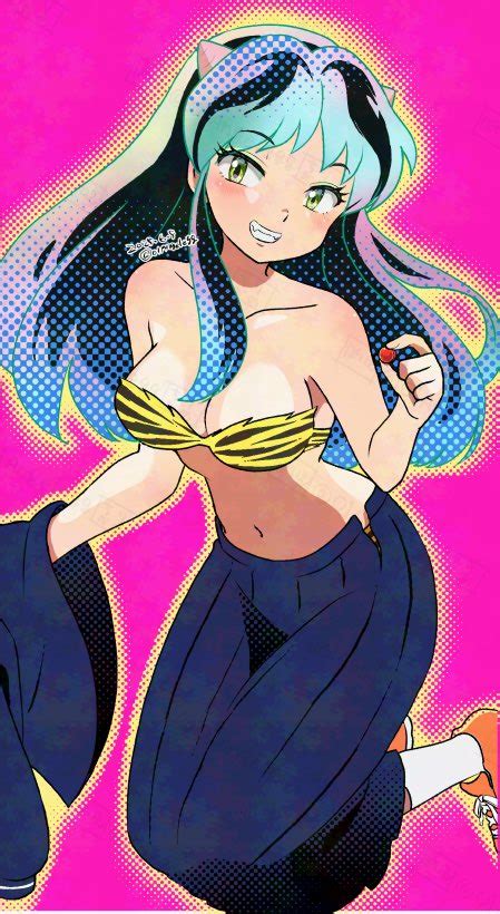 01angelegg Lum Urusei Yatsura 1girl Animal Print Bikini Blue