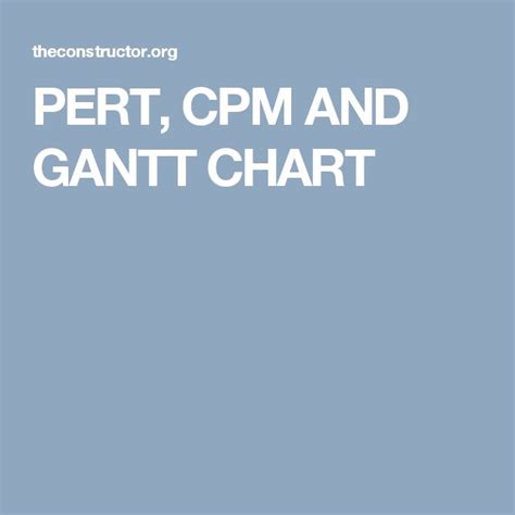 PERT CPM AND GANTT CHART Gantt Chart Gantt Management Techniques