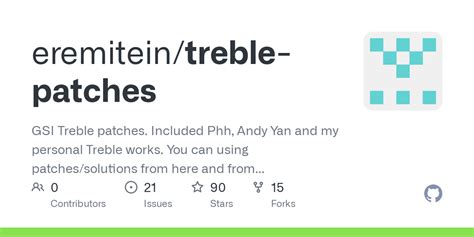 Github Eremitein Treble Patches Gsi Treble Patches Included Phh Andy Yan And My Personal