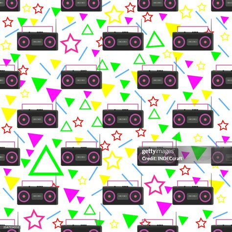 Tape Recorder Seamless Pattern High Res Vector Graphic Getty Images