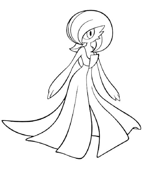 Pokemon Gardevoir Coloring